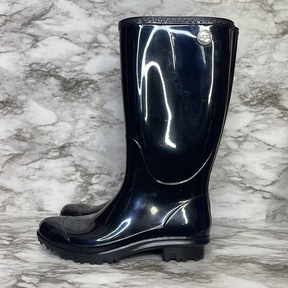 UGG | Shoes | Ugg Women Shaye Rubber Rain Boot Black Size 7 | Poshmark